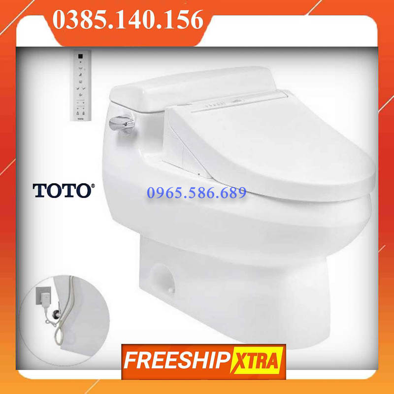 Bồn cầu 1 khối điện tử TOTO MS688W14 XW | Gạch Eurotile