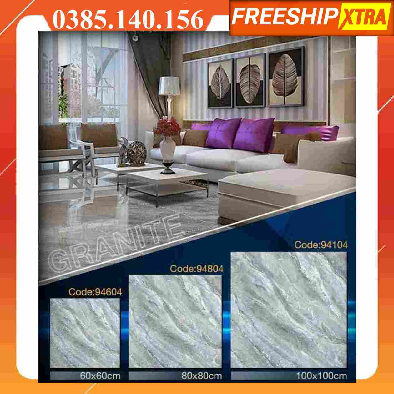 Gạch 60x60 Greata 94604 màu xám | Gạch Eurotile